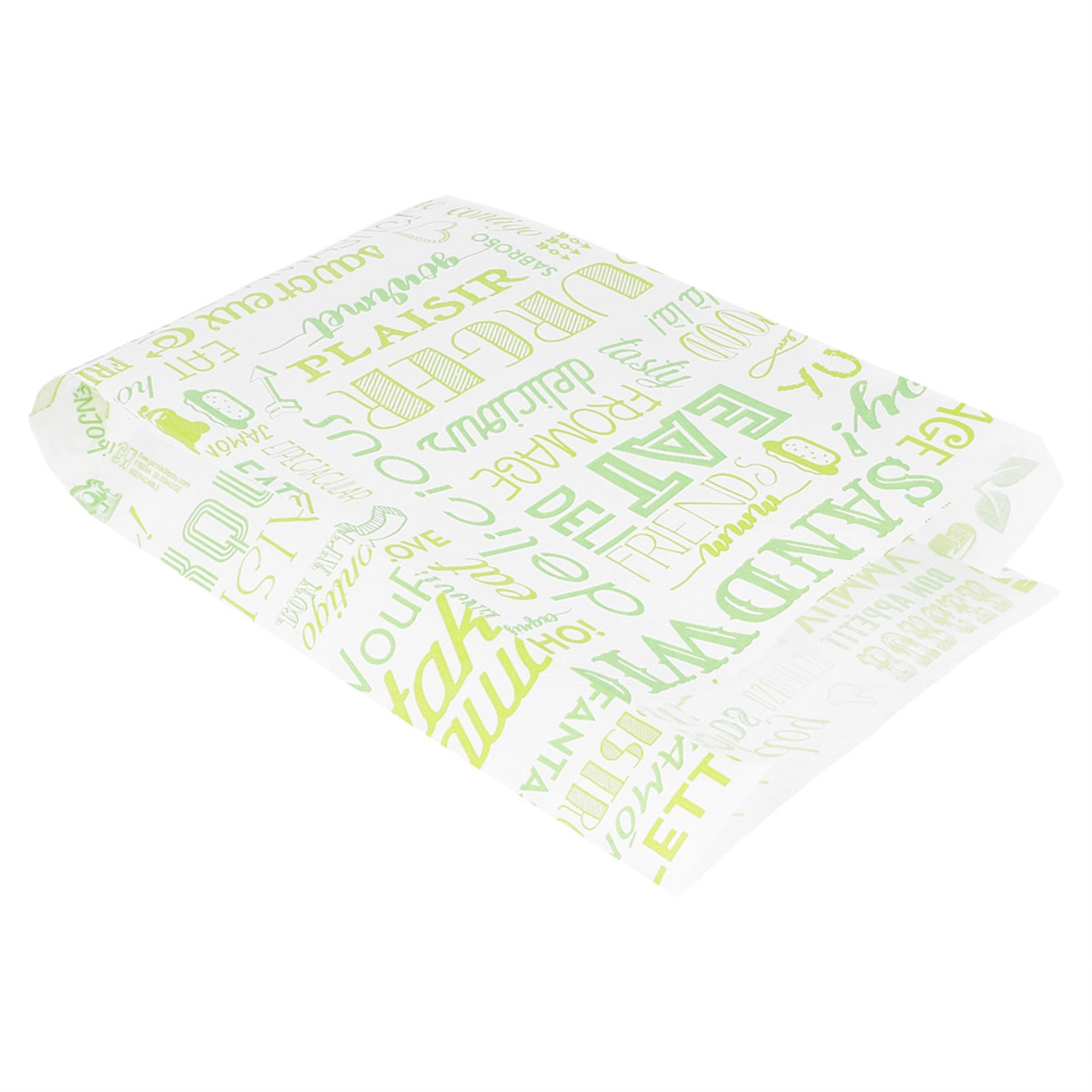 Bolsas Hamburguesas 'Parole' 32 G/M2 14+7X22 Cm Verde Perg. Antigrasas ...